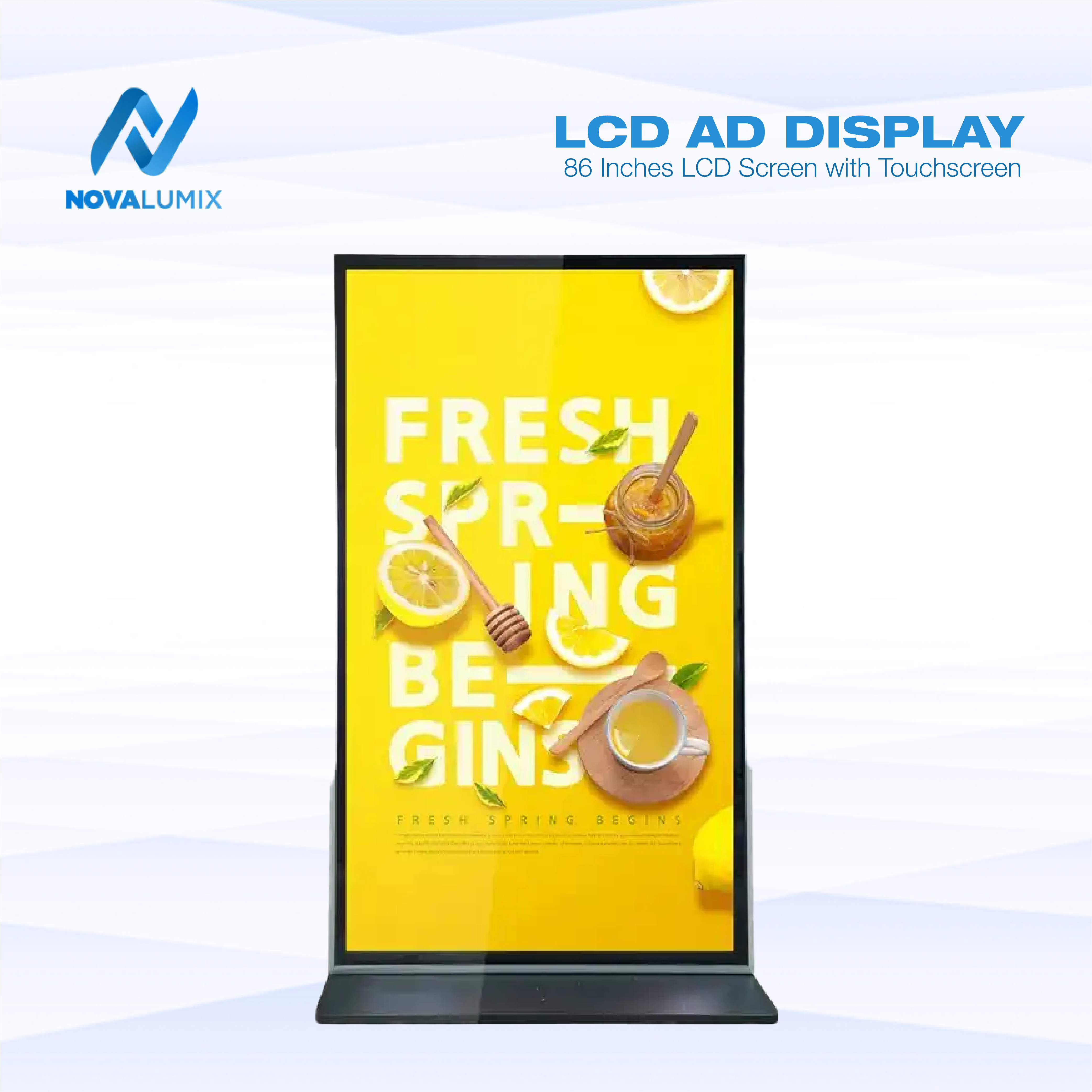 86 Inches LCD AD Display | Resolution 3840x2160 | All-In-One Package
